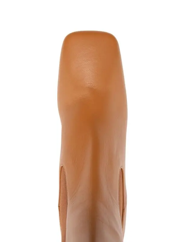 JW Anderson 65mm Chain Heel Boots - Brown