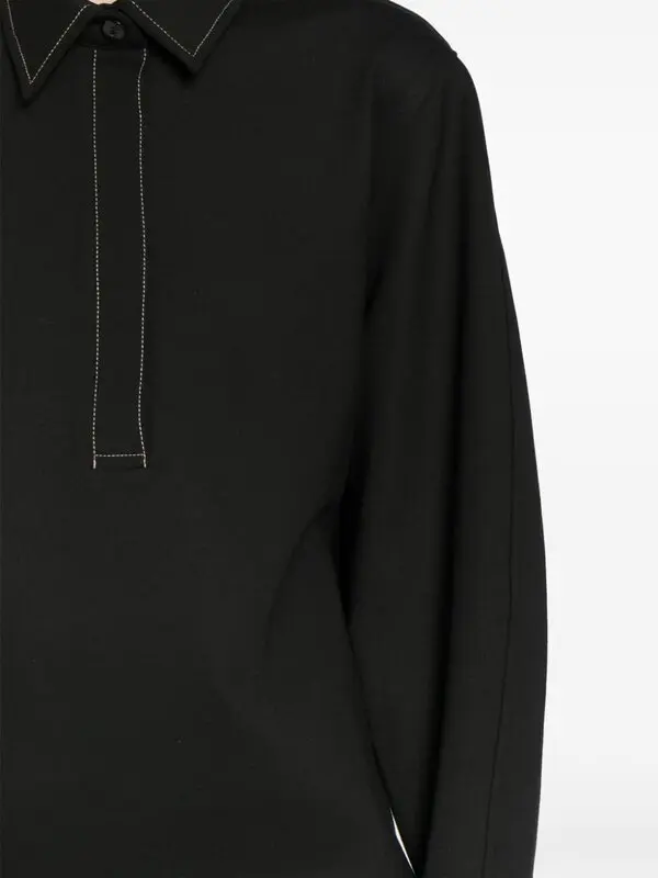 Victoria Beckham Decorative-stitching Polo Top