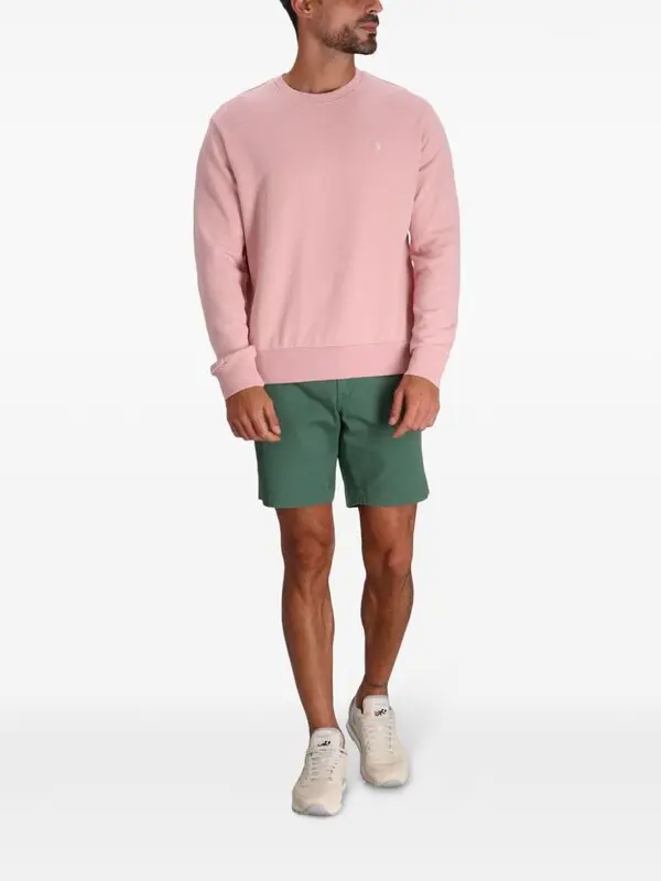 Polo Ralph Lauren Embroidered Logo Cotton Sweatshirt - Pink