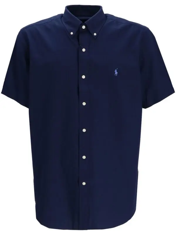 Polo Ralph Lauren Logo-embroidered Short-sleeve Shirt - Blue
