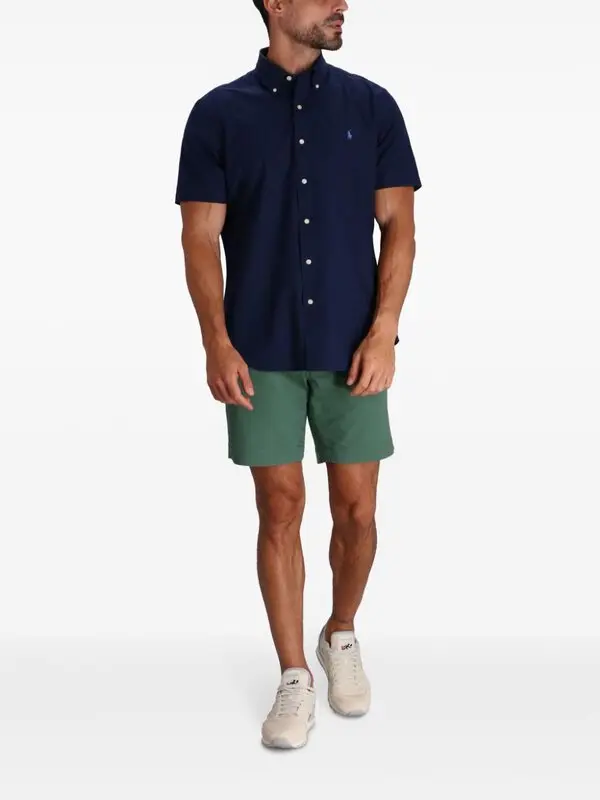 Polo Ralph Lauren Logo-embroidered Short-sleeve Shirt - Blue