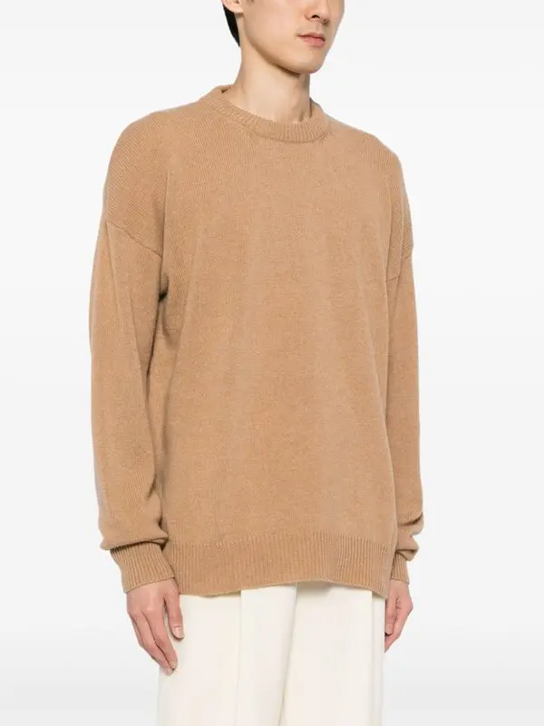 JIL SANDER Cashmere Crew-neck Jumper - Brown