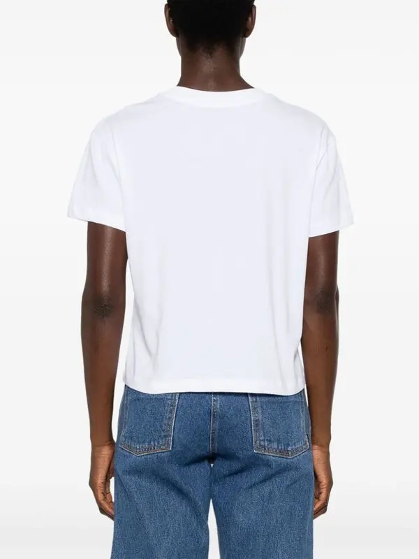 A.p.c. Logo-embroidered T-shirt - White