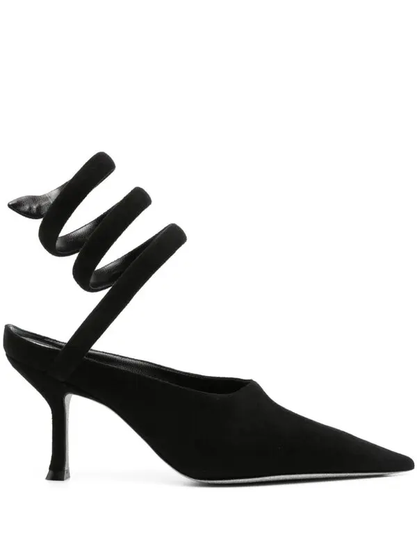 Rene Caovilla 75mm Suede Pumps