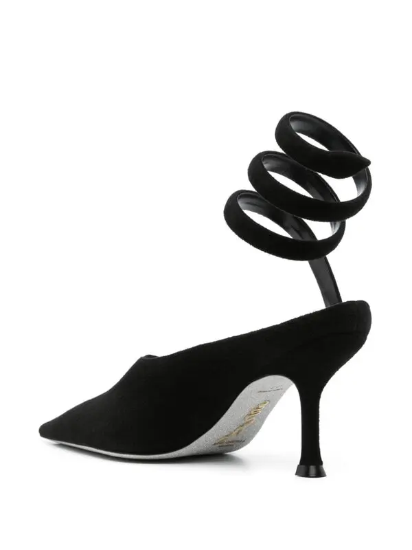 Rene Caovilla 75mm Suede Pumps
