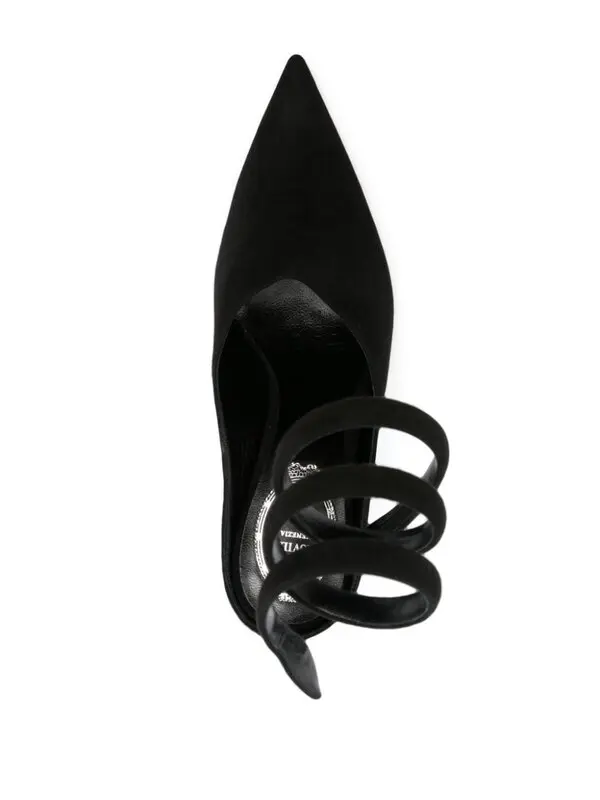 Rene Caovilla 75mm Suede Pumps