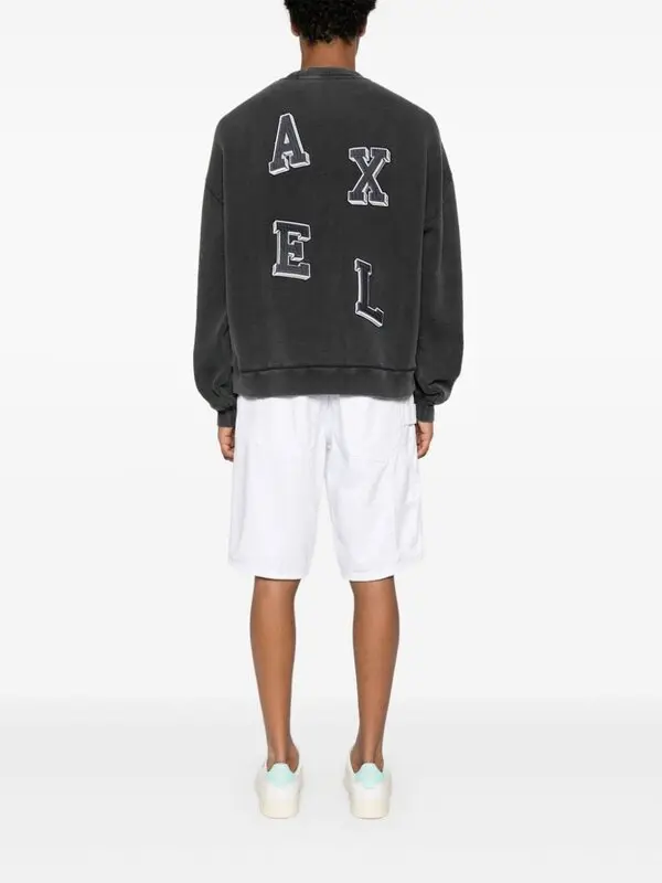 Axel Arigato Typo-embroidered Jersey Sweatshirt