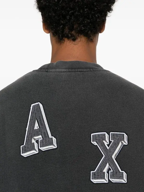 Axel Arigato Typo-embroidered Jersey Sweatshirt
