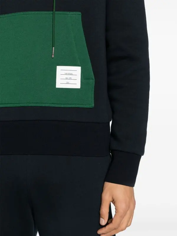 Thom Browne Colour-block Cotton Hoodie