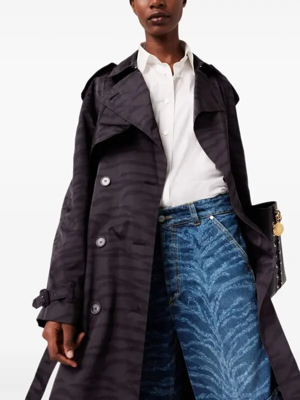 Stella McCartney Tiger-print Trench Coat