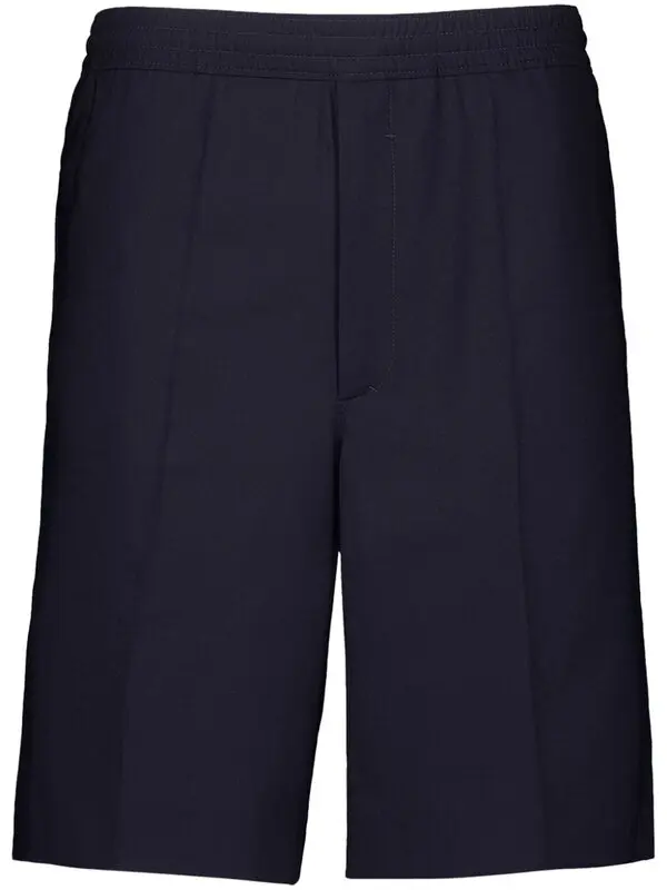 Givenchy Wool-poplin Bermuda Shorts - Blue