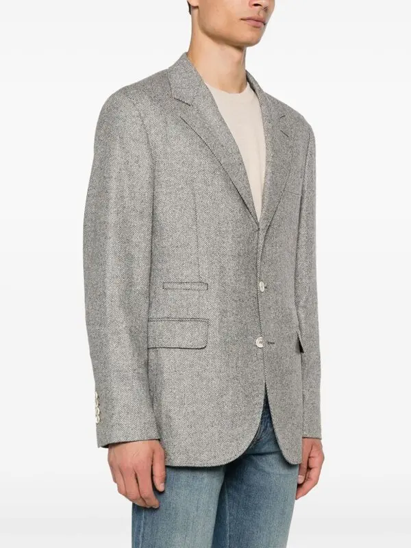 Brunello Cucinelli Herringbone-pattern Blazer