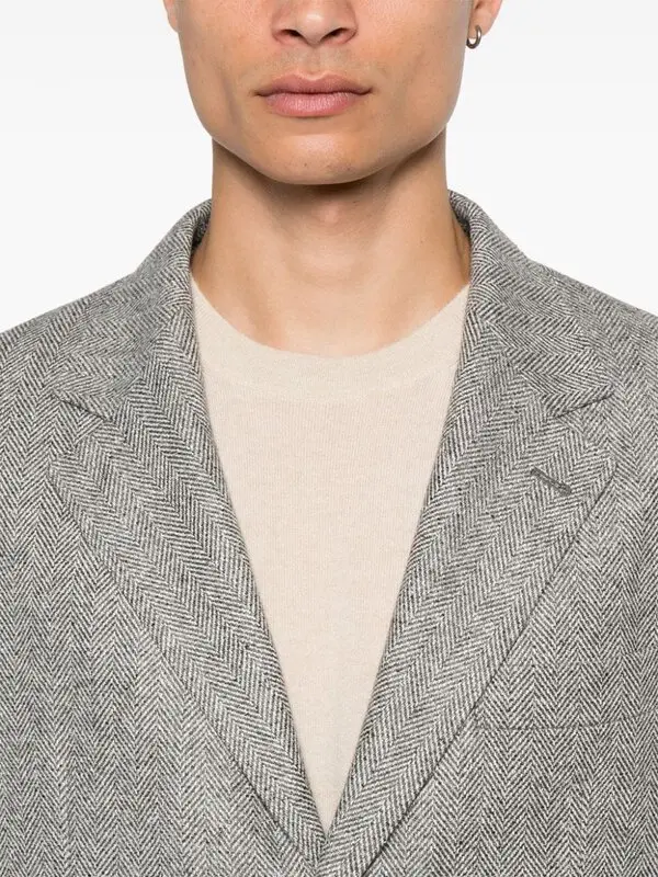 Brunello Cucinelli Herringbone-pattern Blazer