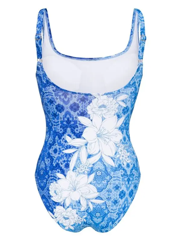 Johnny Was Floral Print One-piece Swimsuit