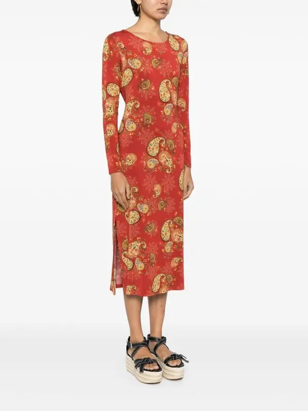 Johnny Was Paisley-print Midi Dress