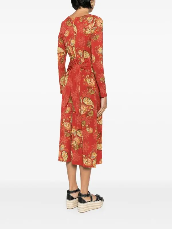 Johnny Was Paisley-print Midi Dress