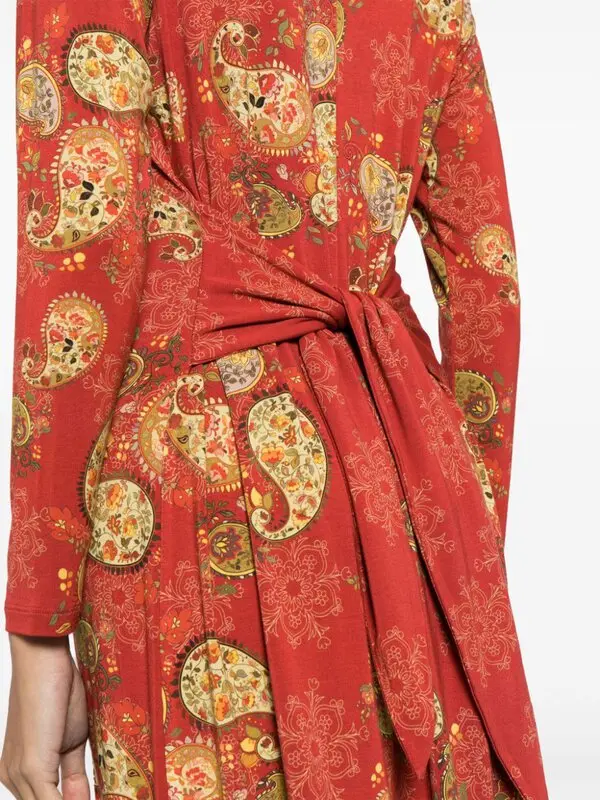 Johnny Was Paisley-print Midi Dress