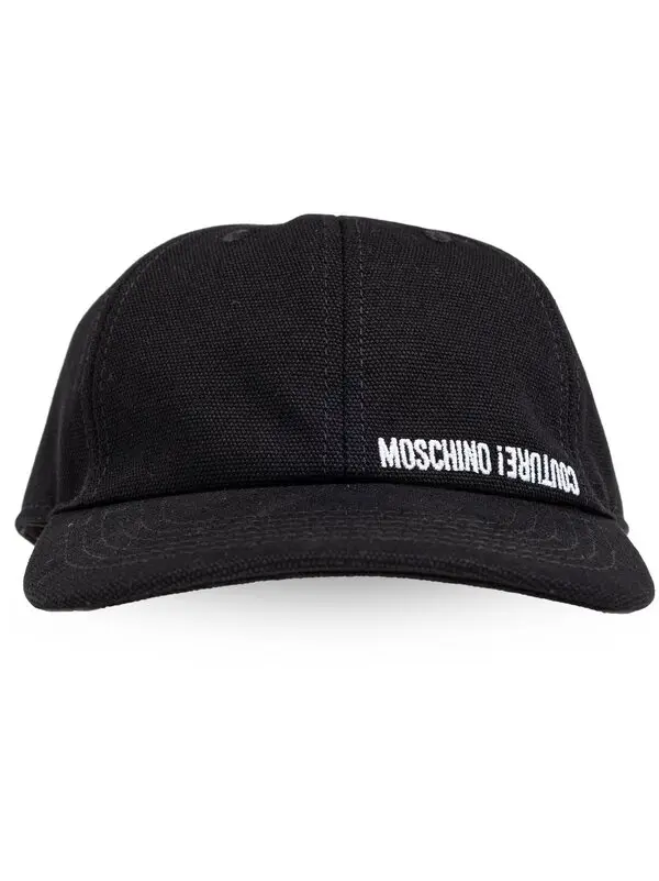Moschino Logo-embroidered Cap - Black