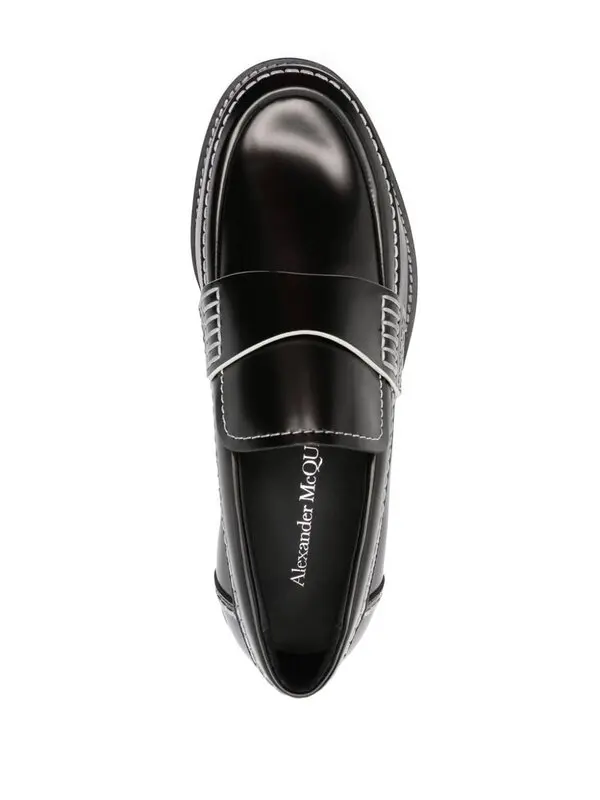 Alexander McQueen Leather Loafers