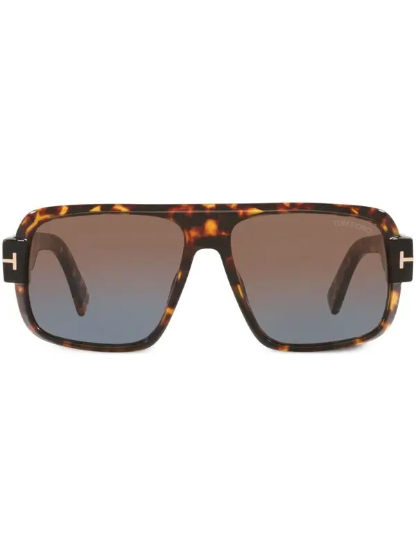 TOM FORD Pilot-frame Sunglasses - Brown