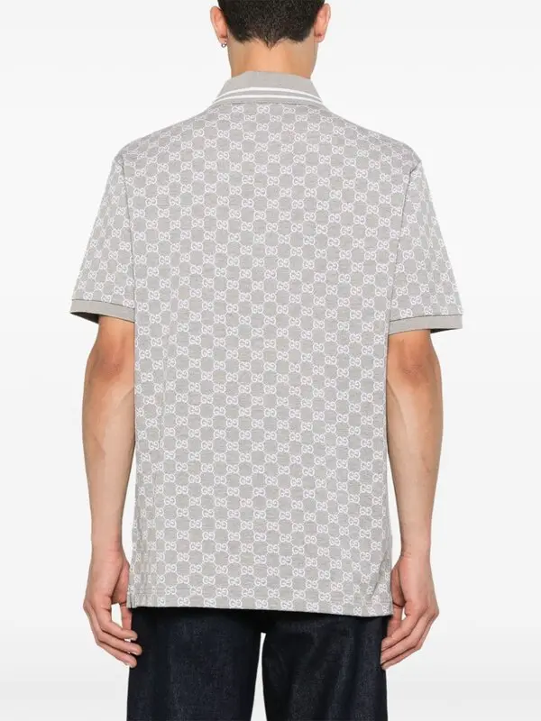 Gucci Gg Jacquard Polo Shirt