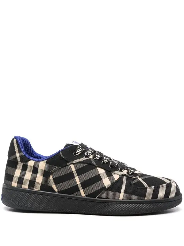 Burberry Check Terrace Sneakers - Black