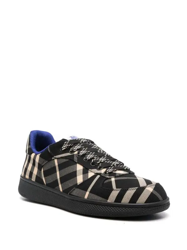 Burberry Check Terrace Sneakers - Black
