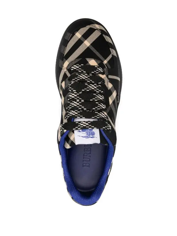 Burberry Check Terrace Sneakers - Black