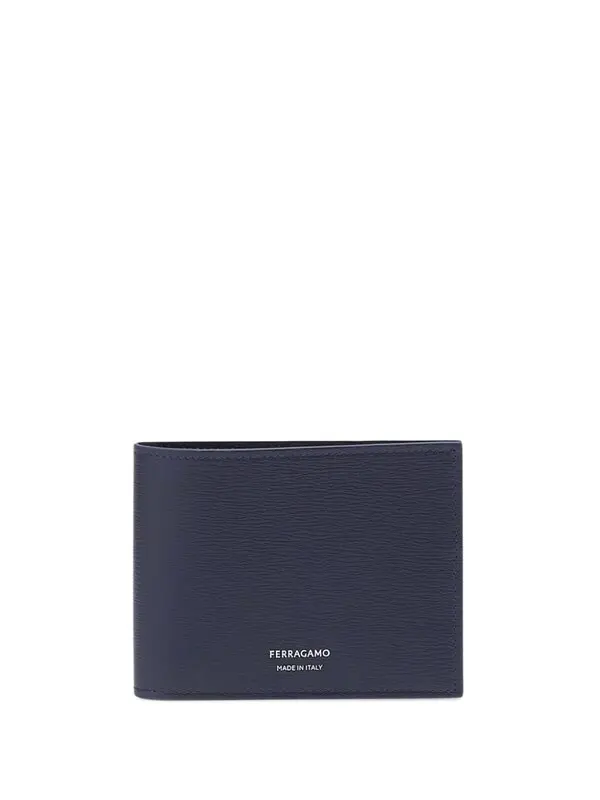 FERRAGAMO Logo-stamp Wallet - Blue