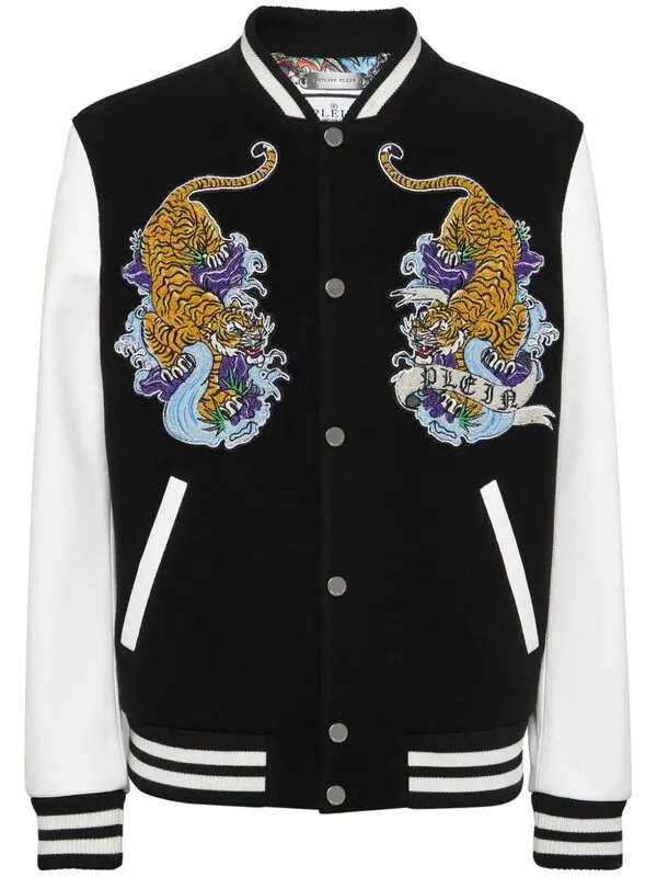 Philipp Plein Tattoo-patches Bomber Jacket - Black