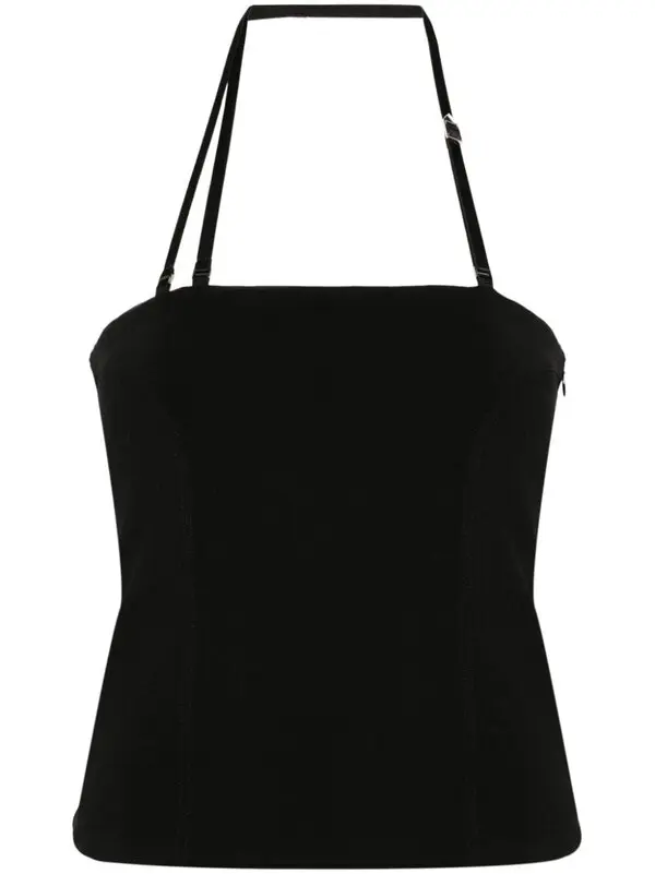 Attico Panelled Halterneck Tank Top