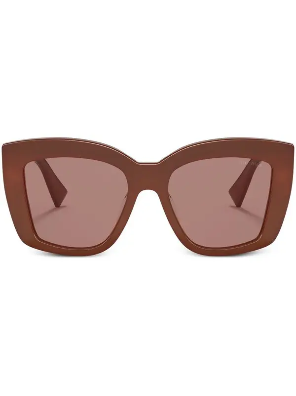 Miu Miu Oversized Sunglasses - Red