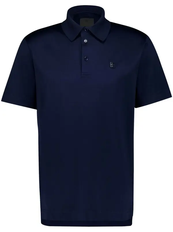Givenchy 4g Mercurised-cotton Polo Shirt