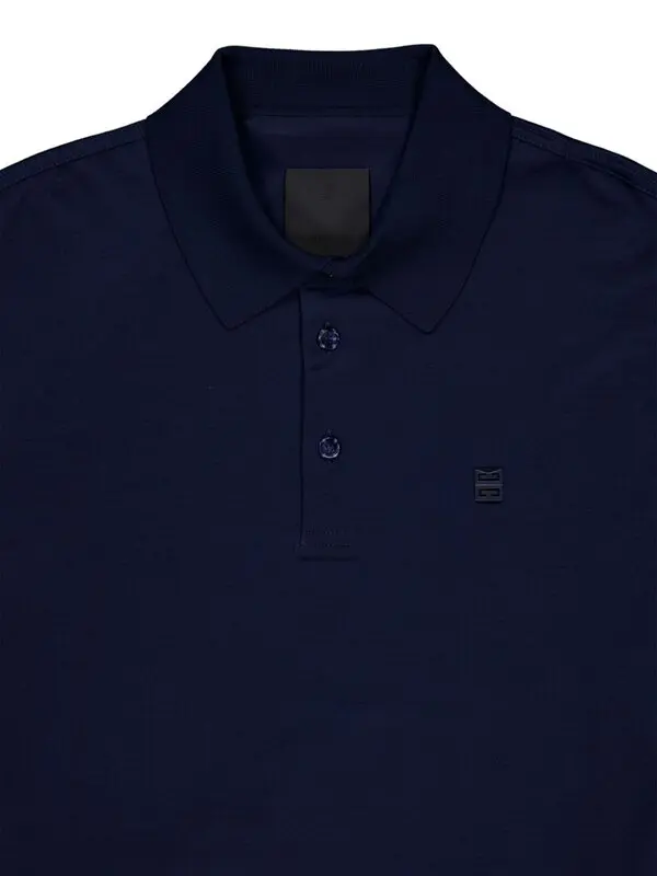 Givenchy 4g Mercurised-cotton Polo Shirt