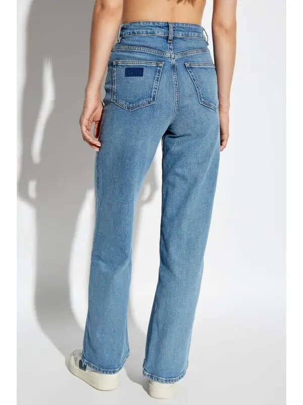 GANNI Andi Wide-leg Jeans
