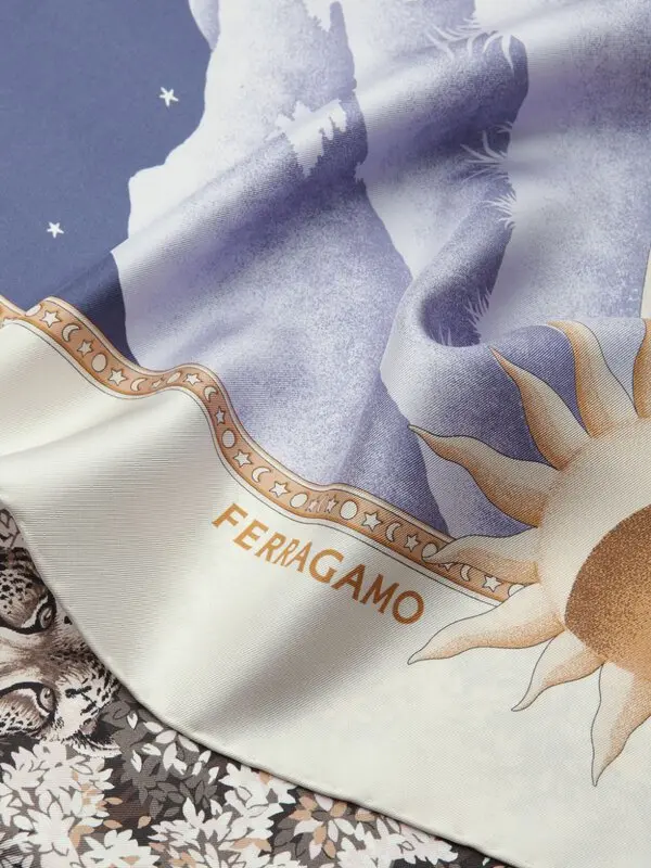 FERRAGAMO Day & Night Print Scarf