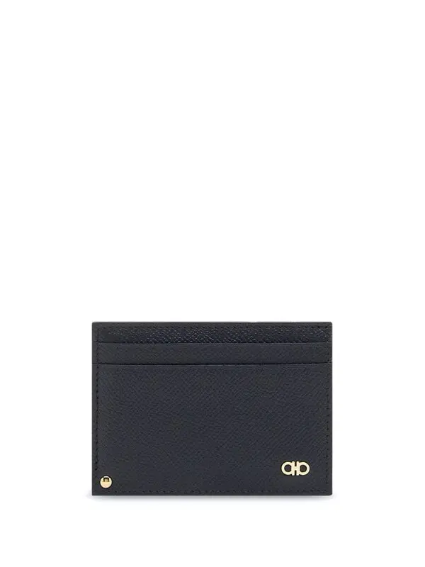 FERRAGAMO Gancini Card Holder - Black