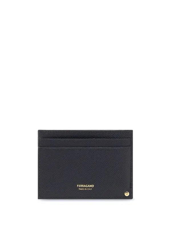 FERRAGAMO Gancini Card Holder - Black