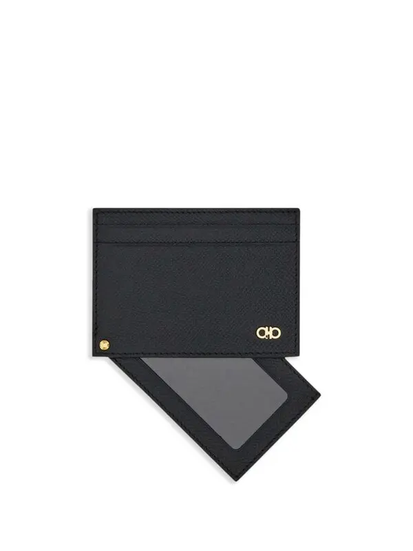 FERRAGAMO Gancini Card Holder - Black