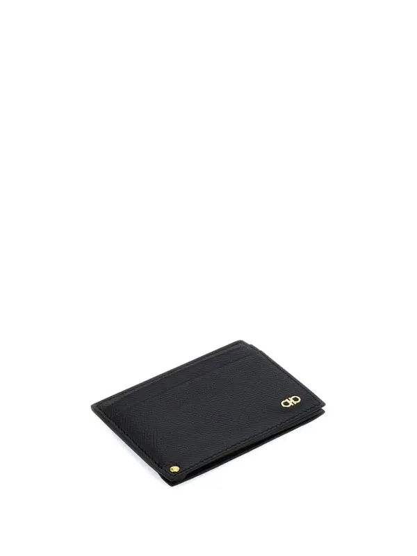 FERRAGAMO Gancini Card Holder - Black