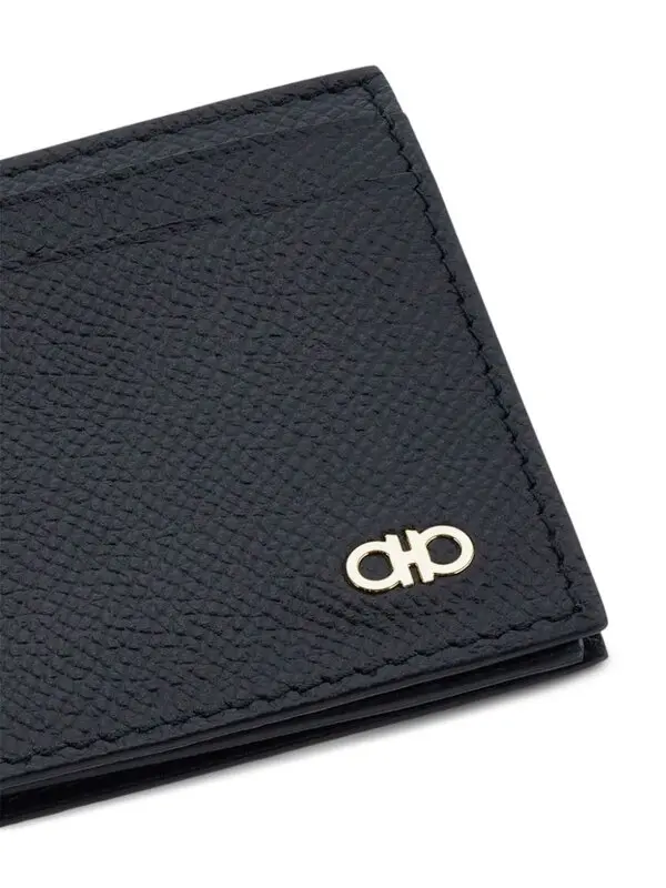FERRAGAMO Gancini Card Holder - Black