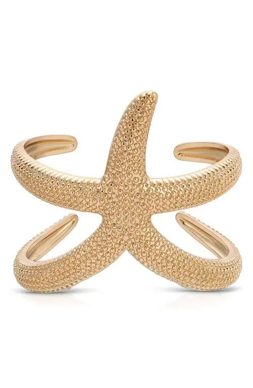 Ettika Starfish Cuff Bracelet - Gold