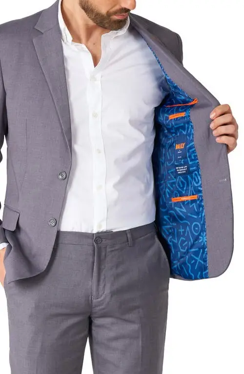Opposuits Daily Tailored Fit Dark Stretch Suit - Grey