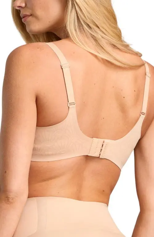 SIELLA No-show V-neck Bra - Maple Sugar
