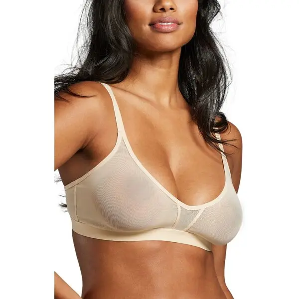 SIELLA Power Mesh Triangle Bra - Sand
