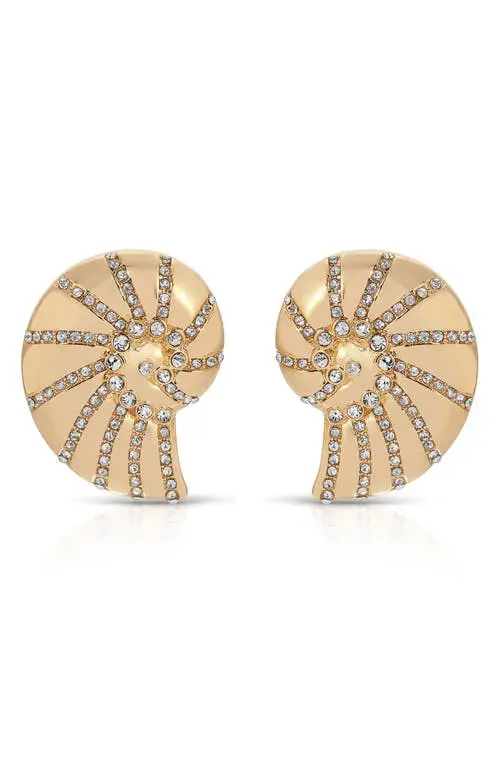 Ettika Shell Stud Earrings