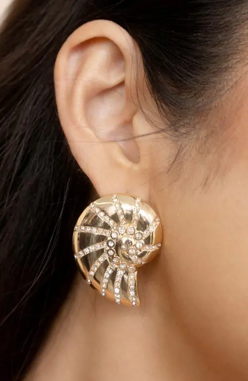 Ettika Shell Stud Earrings