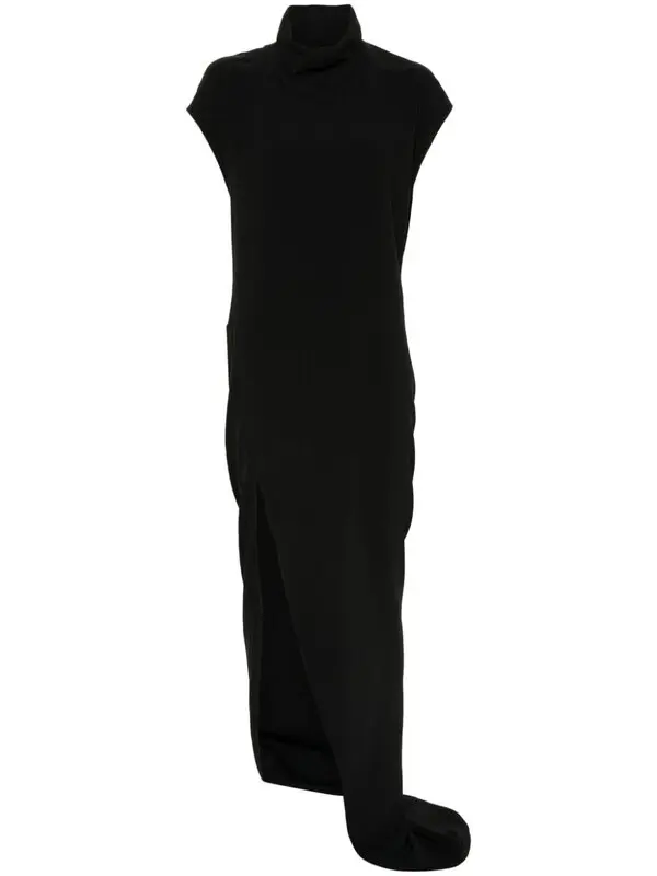 Rick Owens Edfu T Asymmetric Maxi Dress - Black