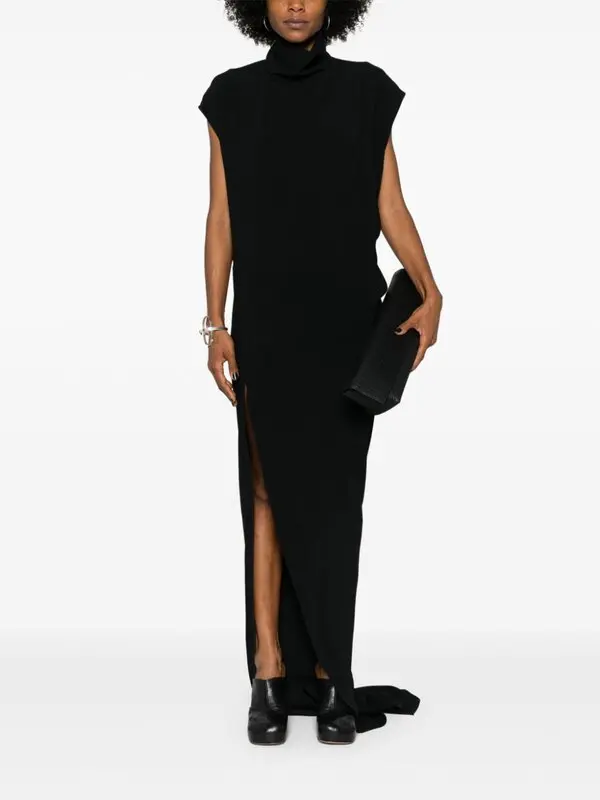 Rick Owens Edfu T Asymmetric Maxi Dress - Black