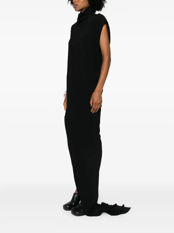 Rick Owens Edfu T Asymmetric Maxi Dress - Black